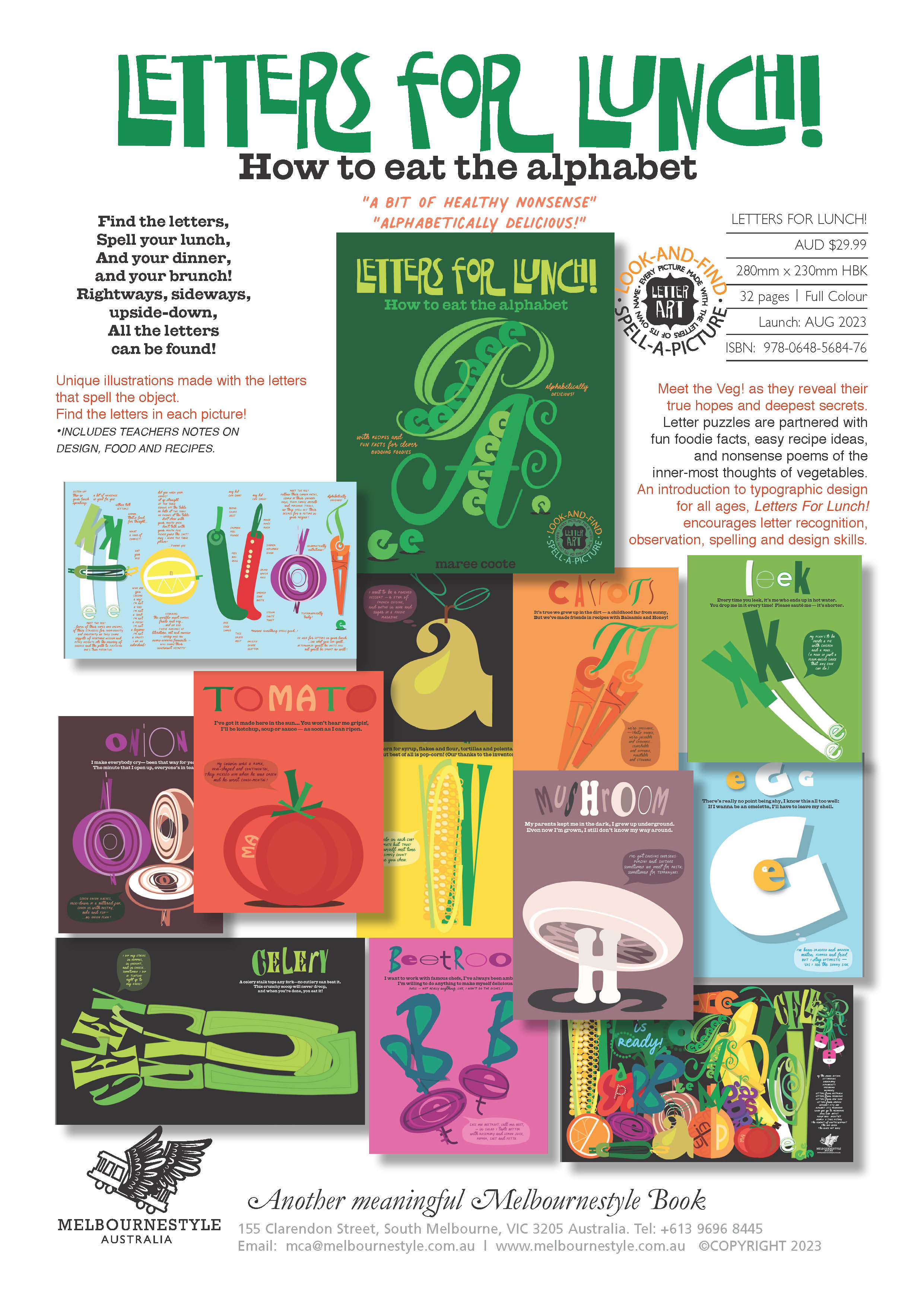 Melbournestyle Books | LETTERS for LUNCH ! by Maree Coote